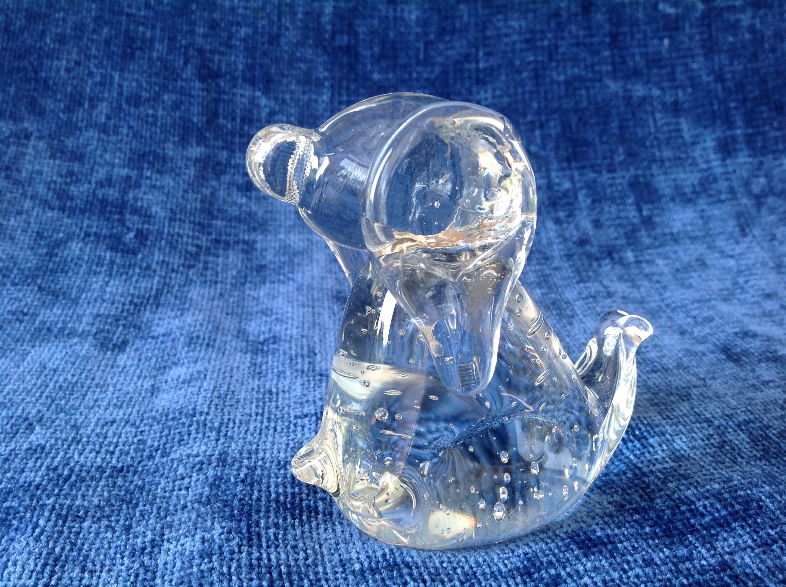 Glass Dog Paperweight Glass Puppy Paperweight - Etsy