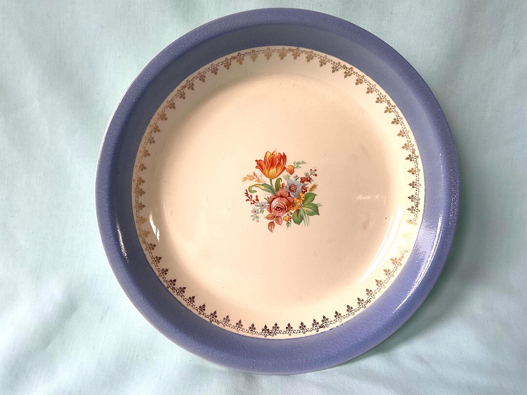 Blue Pie Plate, Periwinkle Pie Plate Universal Potteries - Etsy