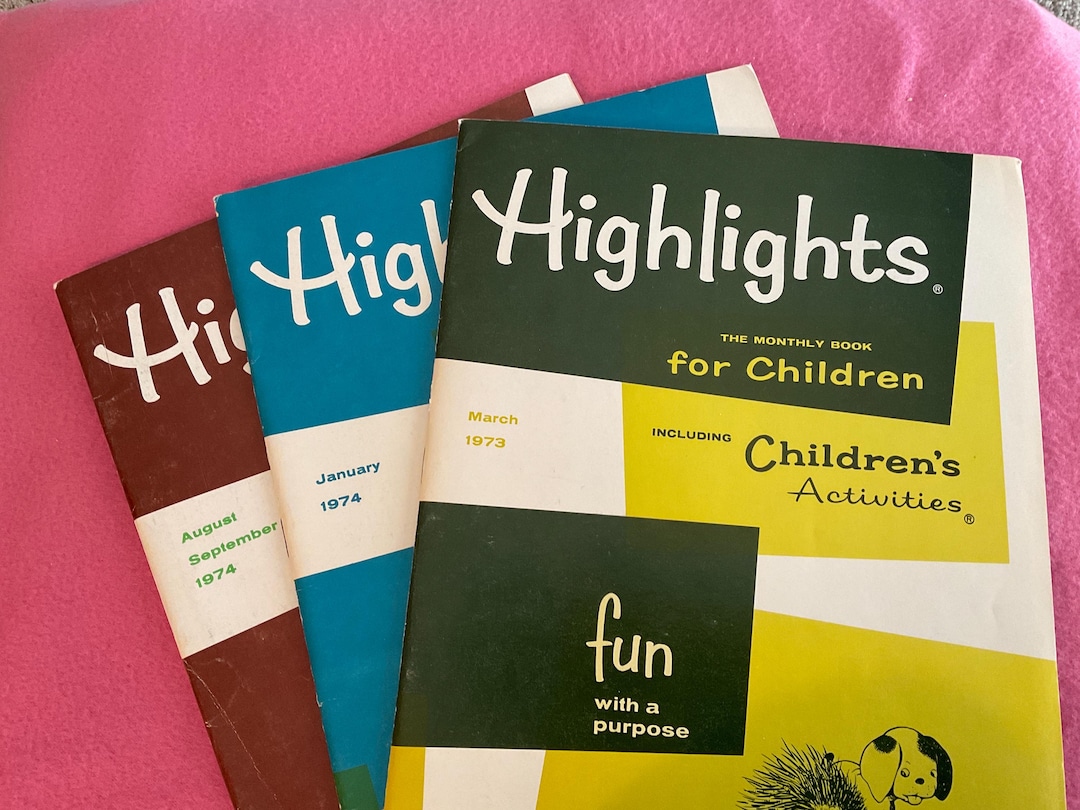 Highlights for Children Magazines 1970's 3 Issues - Etsy