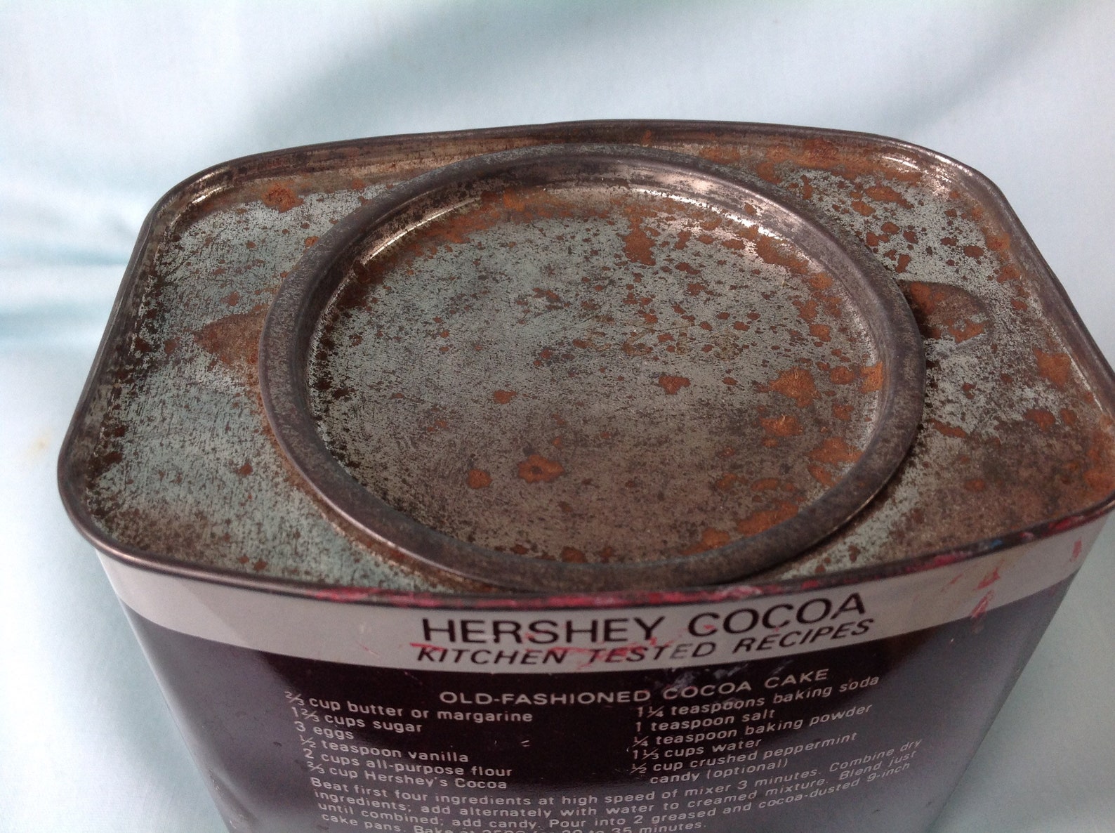 Hershey Cocoa Tin 16 oz. Hershey Chocolate Tin | Etsy