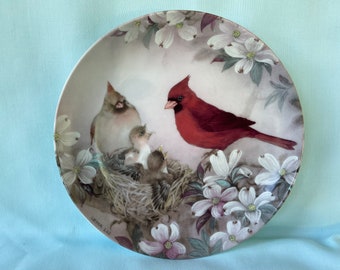 Cardinal Plate - Etsy