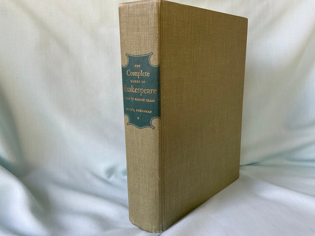 The Complete Works of Shakespeare Hardin Craig Editor - Etsy