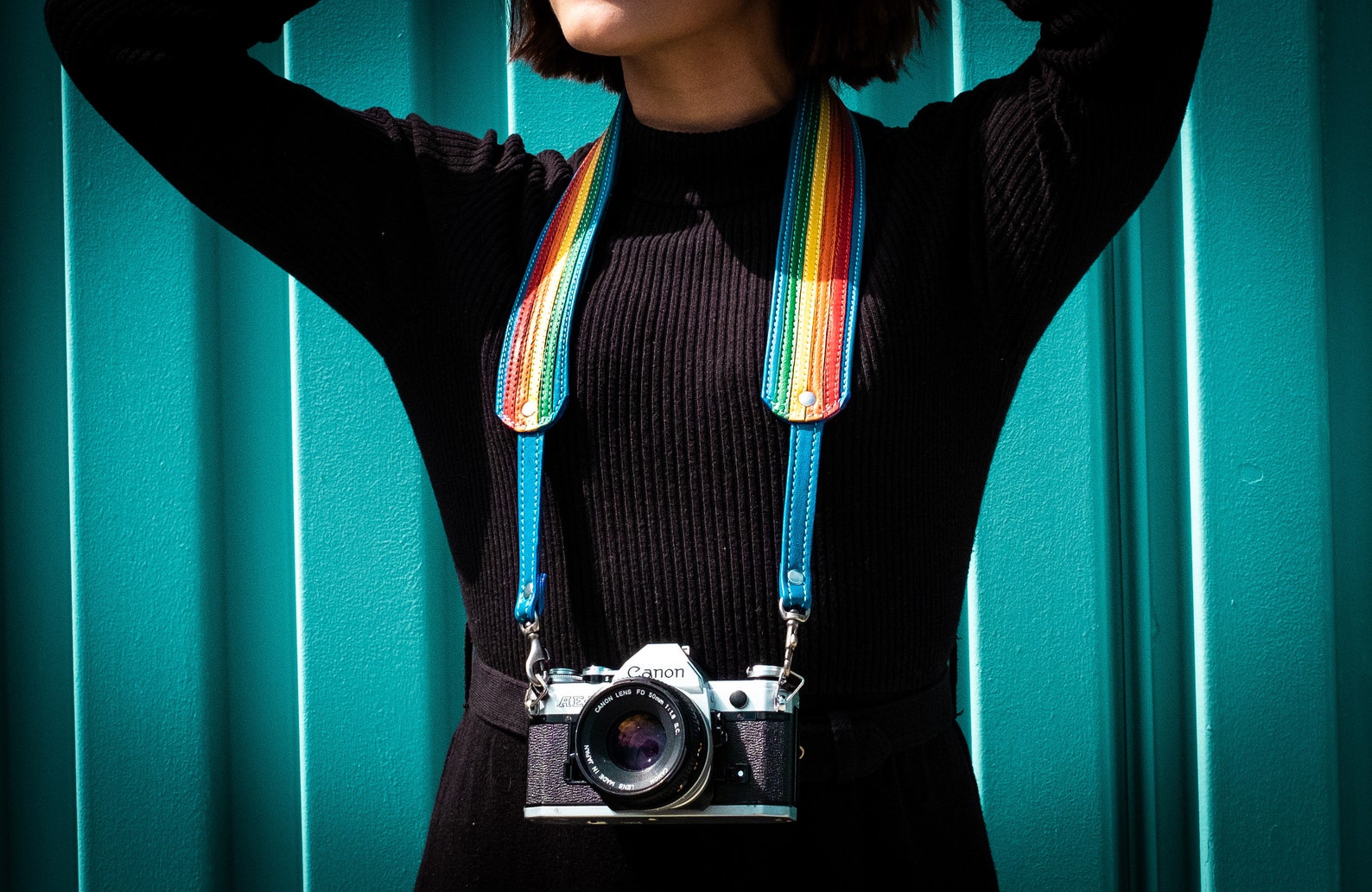 Joy Rainbow Camera Strap - Etsy