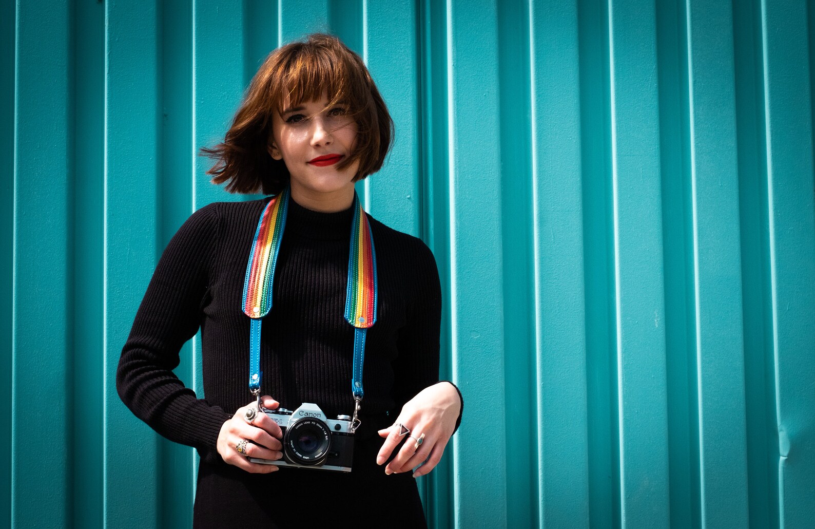 Joy Rainbow Camera Strap - Etsy