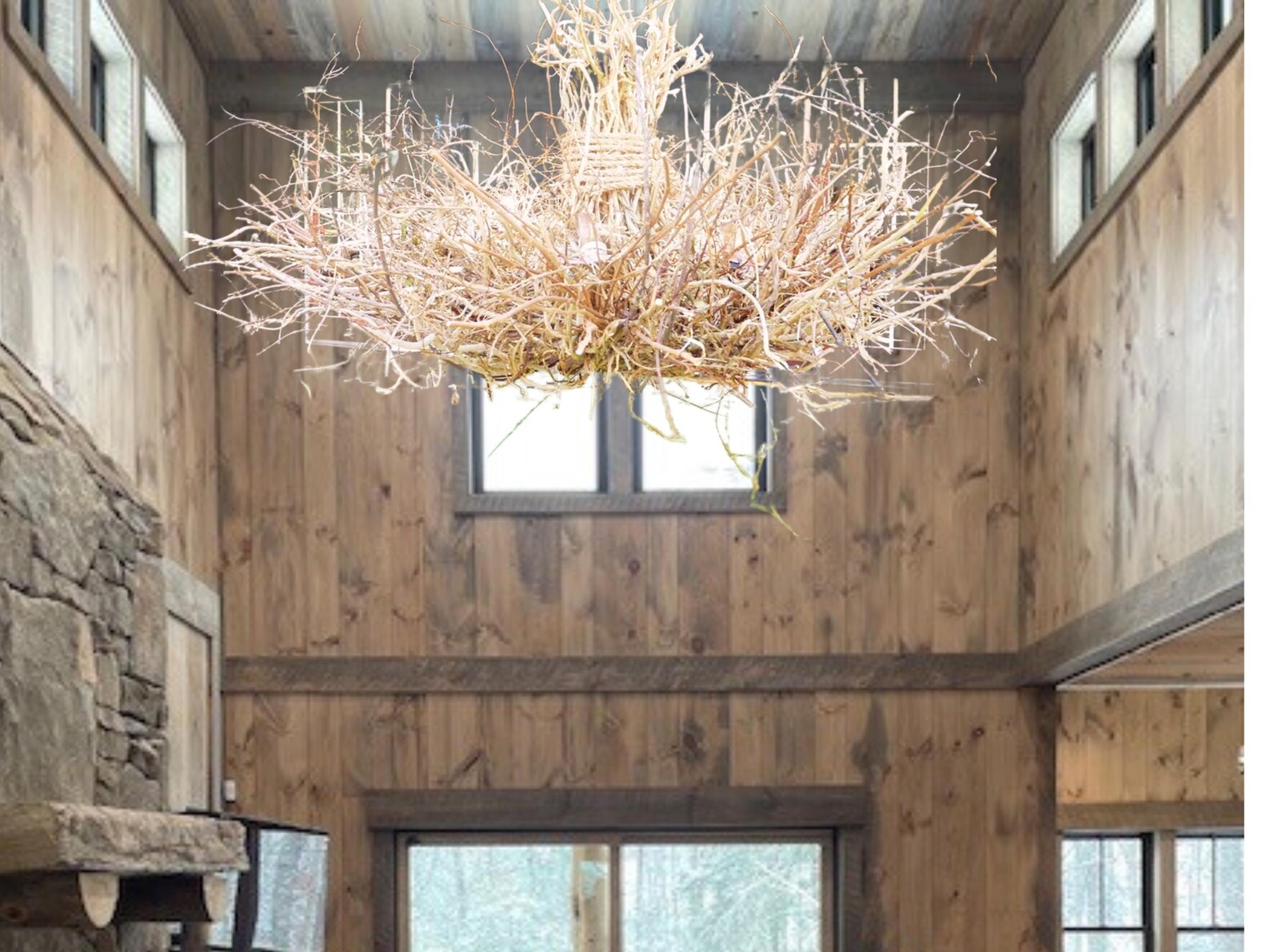 Rustic Twig Chandelier | Large Ocoee 9 Light| Branch Chandelier ...