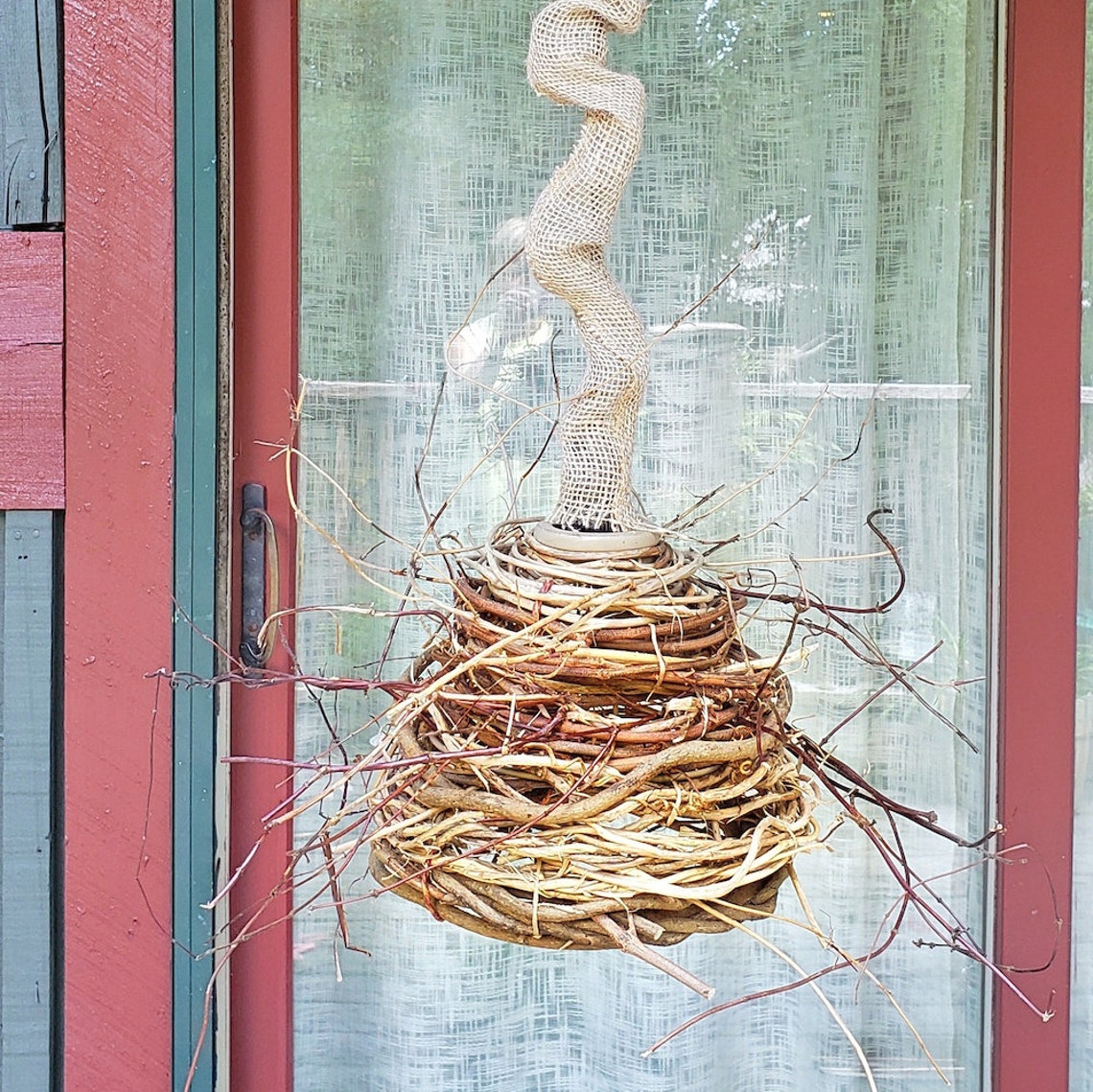 Light Fixture, Pendant Light, Twig Pendant, Twig Light, Rustic Pendant ...