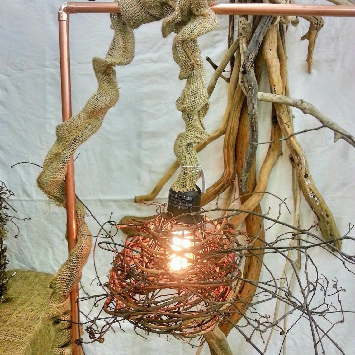 Light Fixture, Pendant Light, Twig Pendant, Twig Light, Rustic Pendant ...