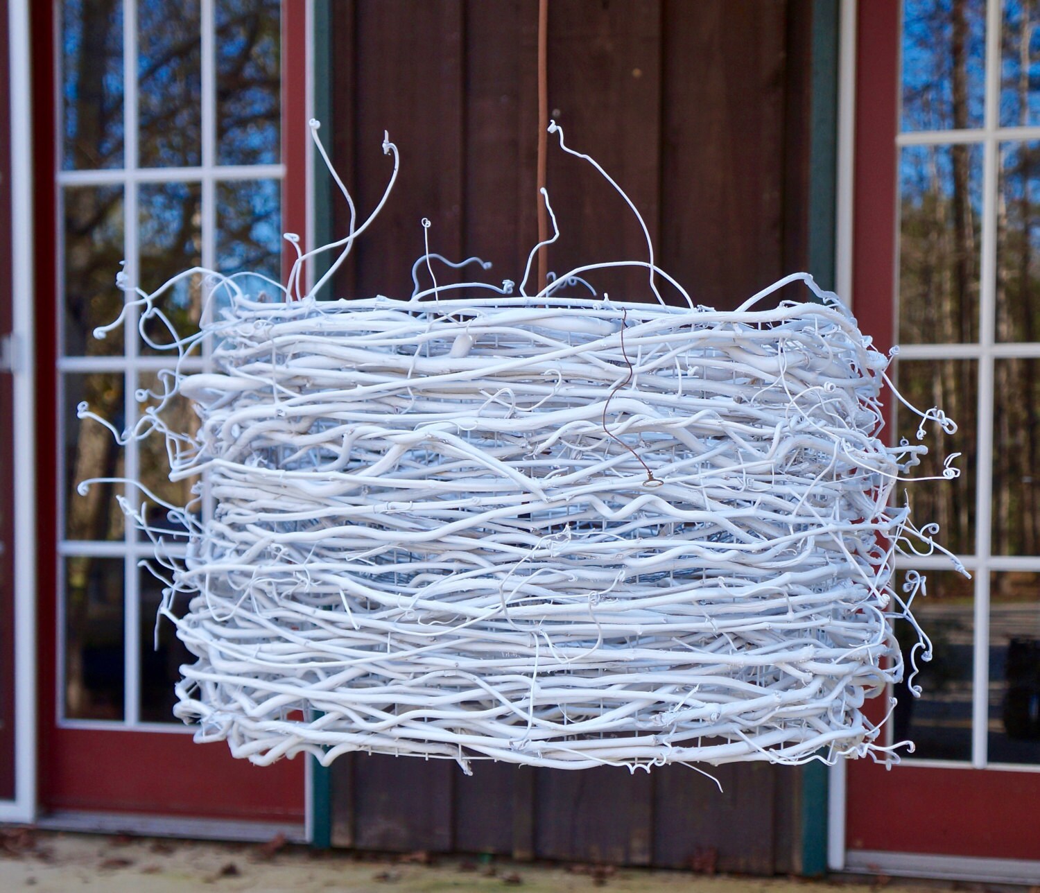 White Twig Pendant Lighting Twig Lighting Rustic Lighting - Etsy