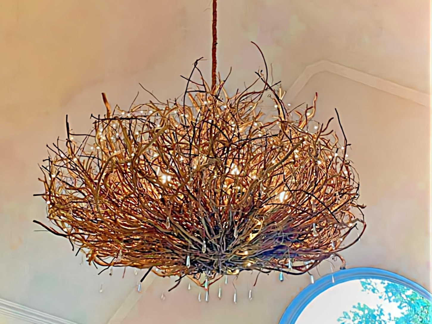 Rustic Twig Chandelier | Large Ocoee 9 Light| Branch Chandelier ...