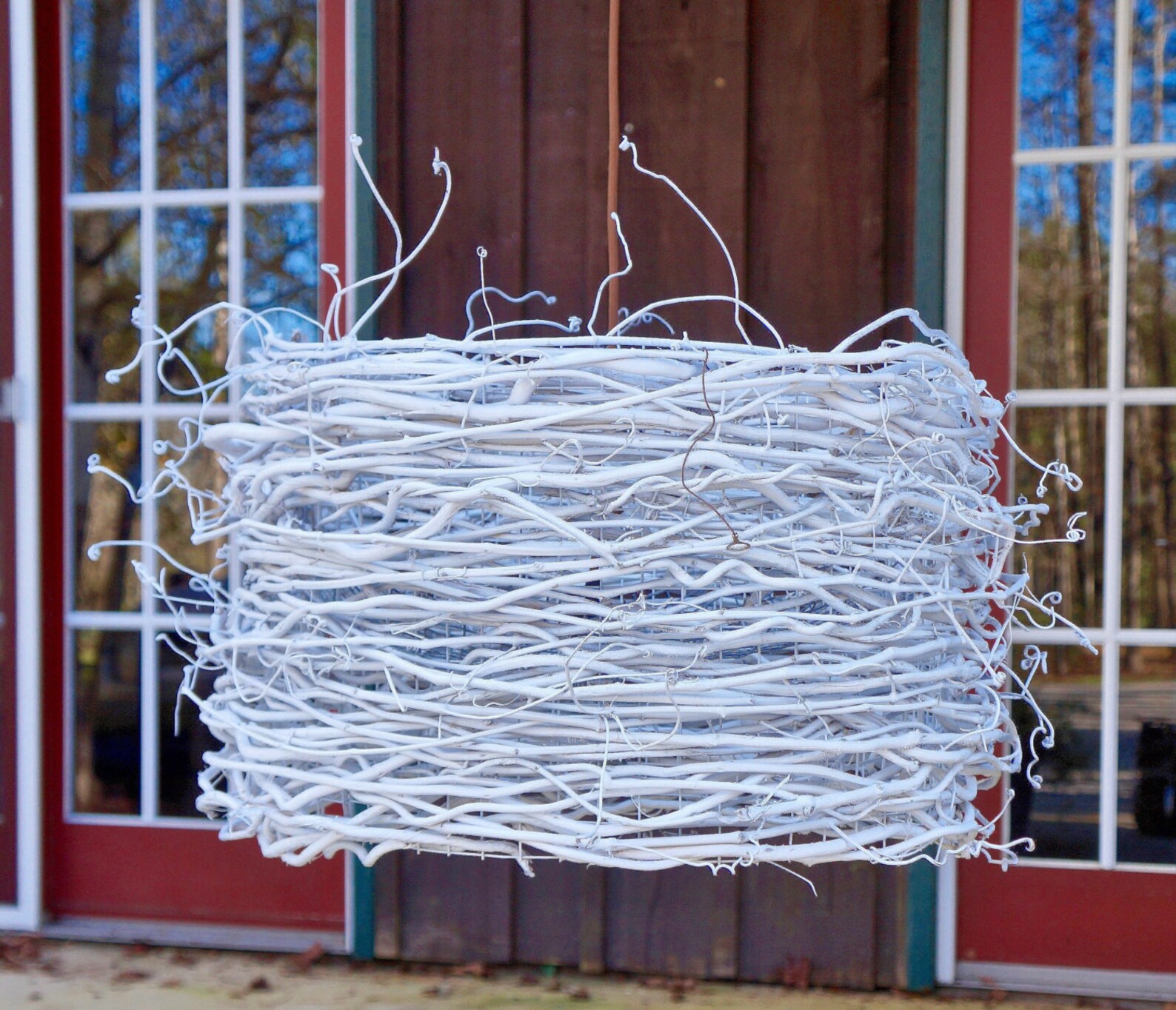 White Twig Pendant Lighting - Twig Lighting - Rustic Lighting - Etsy