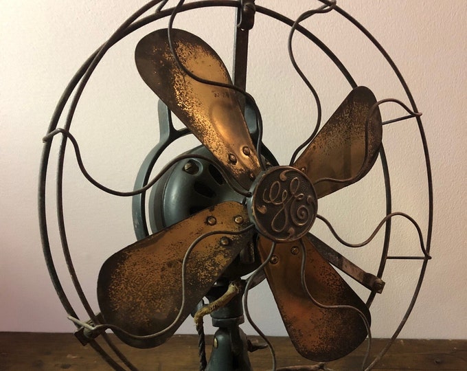 Vintage General Electric Military Green NP 16652 3 Speed Brass Blade ...