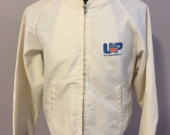 Vintage/retro 70s Union Pacific Upstream Light Weight Jacket, White ...