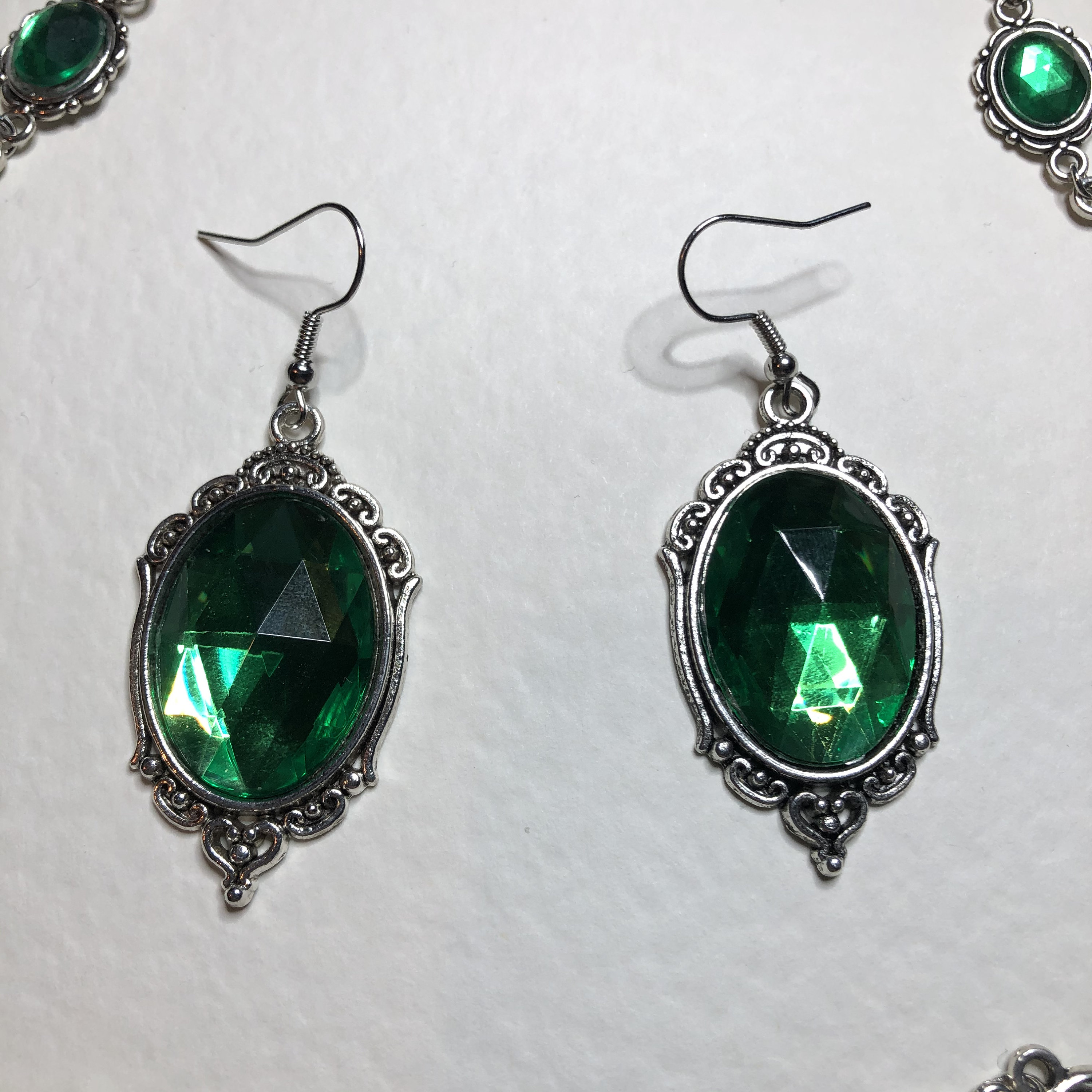 REGAL Filigree VICTORIAN Style Green Silver Plated Metal - Etsy UK