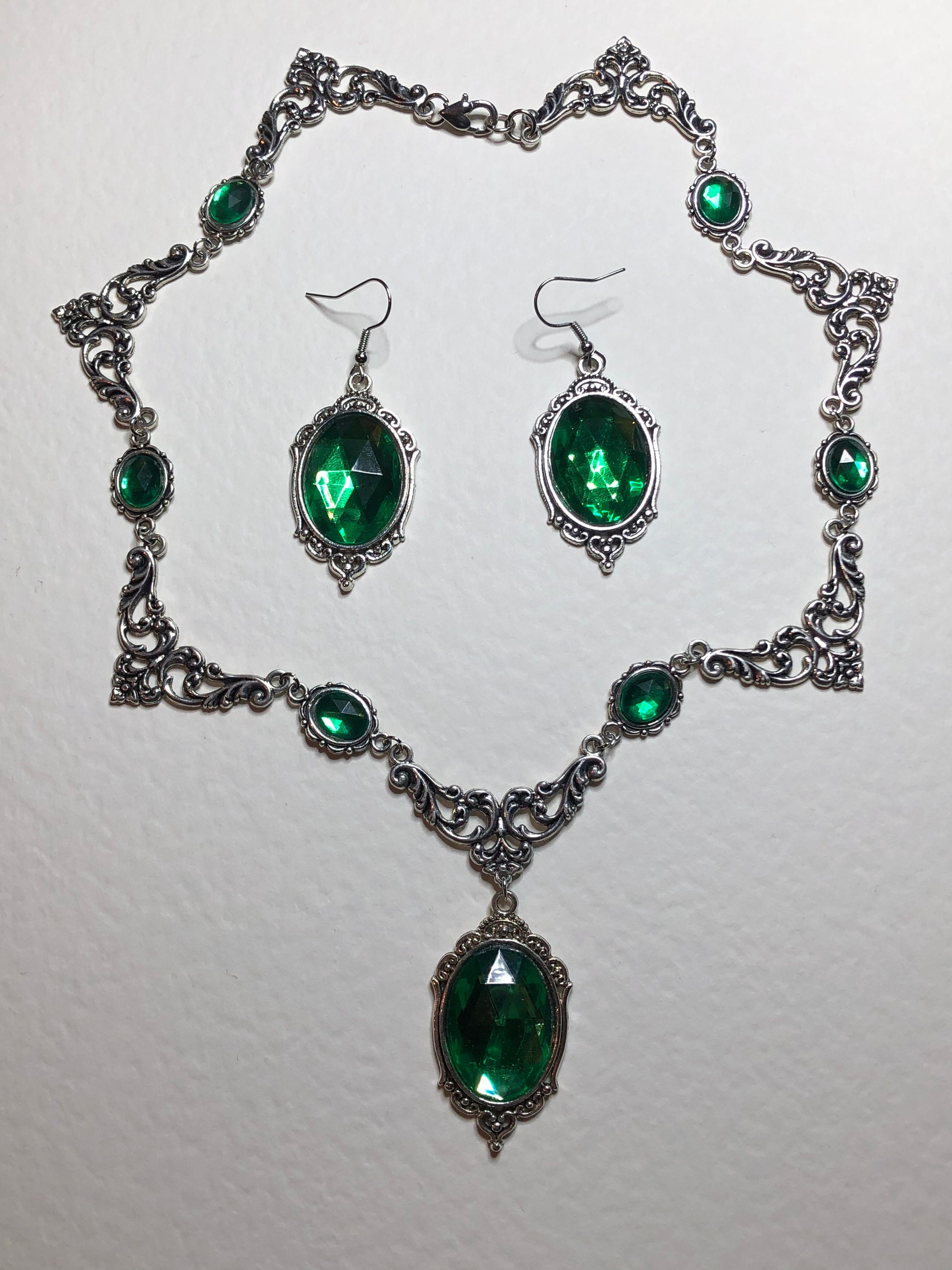 REGAL Filigree VICTORIAN Style Green Silver Plated Metal - Etsy UK