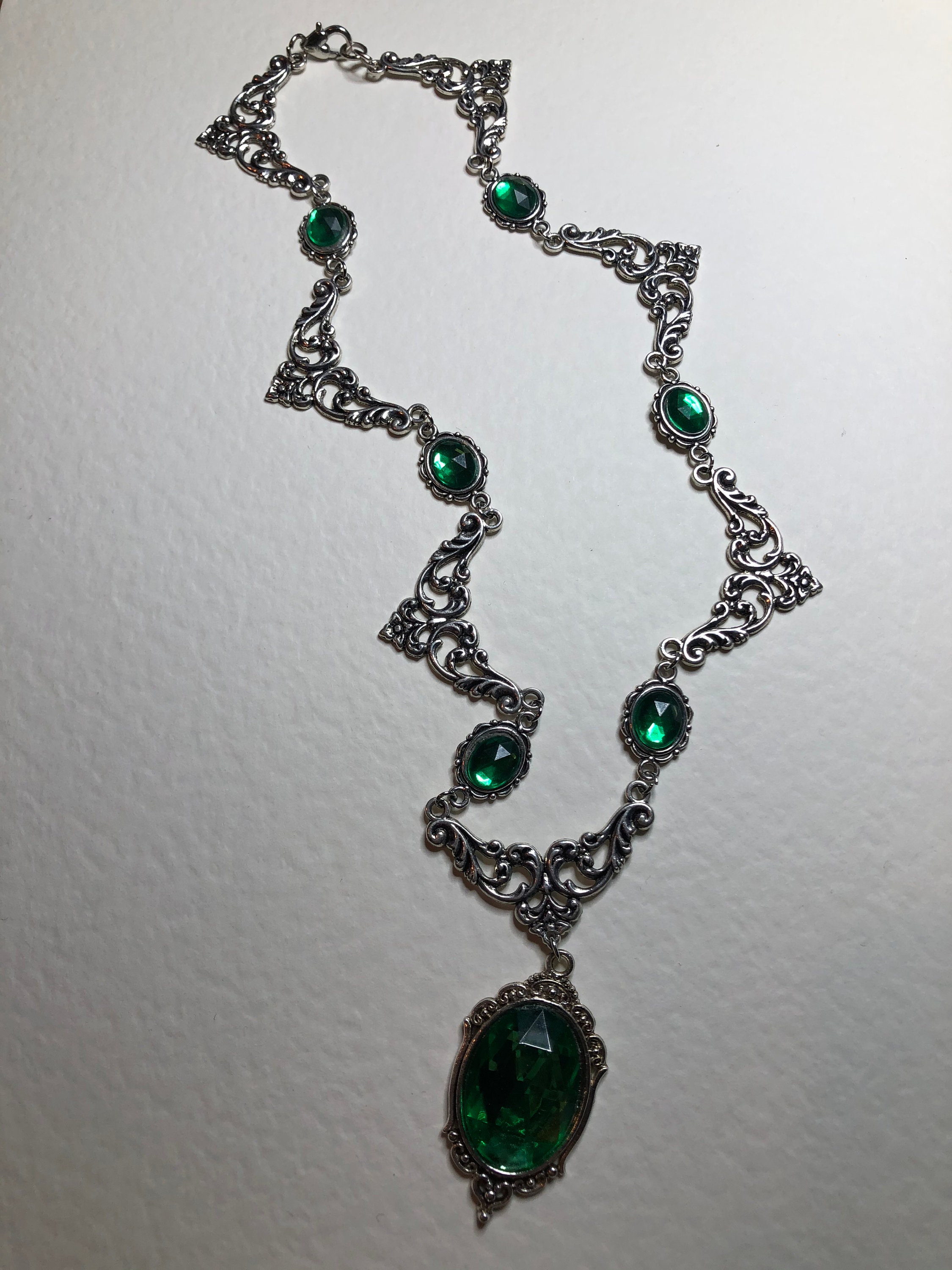 REGAL Filigree VICTORIAN Style Green Silver Plated Metal - Etsy UK