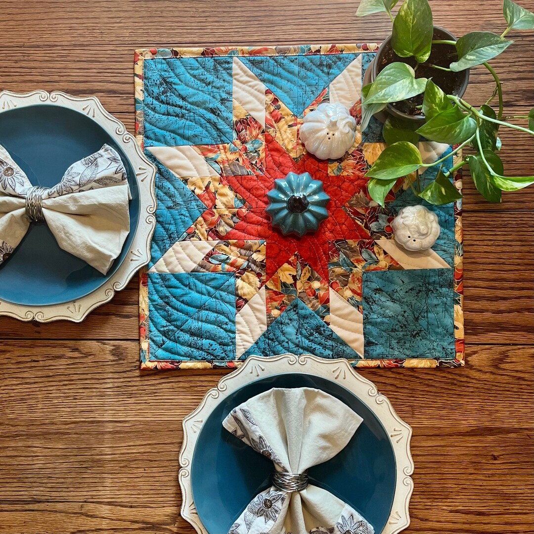 Quilted Table Topper - Etsy