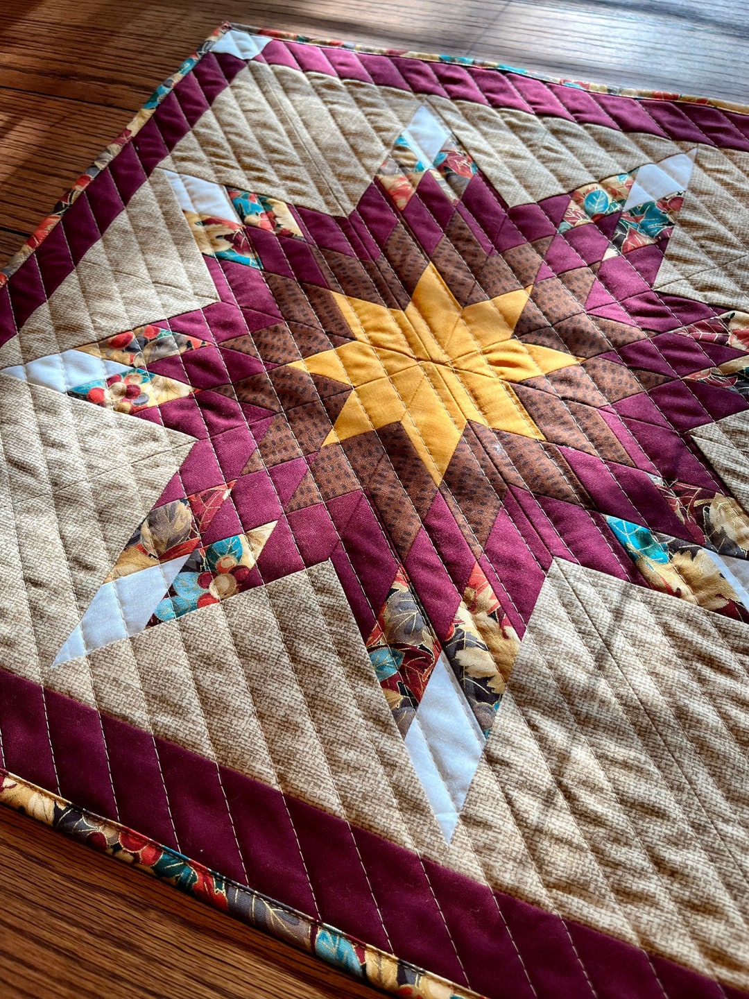 Quilted Table Topper - Etsy