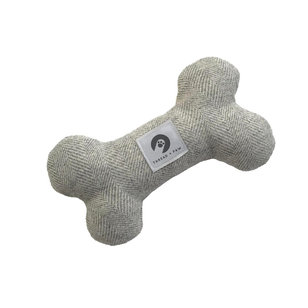 Light Grey Tweed Dog Toy - Etsy