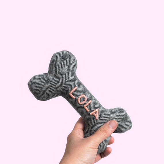 Dog Toy Personalized Pet Toy With PINK Embroidered Name Etsy Dog Toy Personalized Pet Toy With PINK Embroidered Name Etsy
