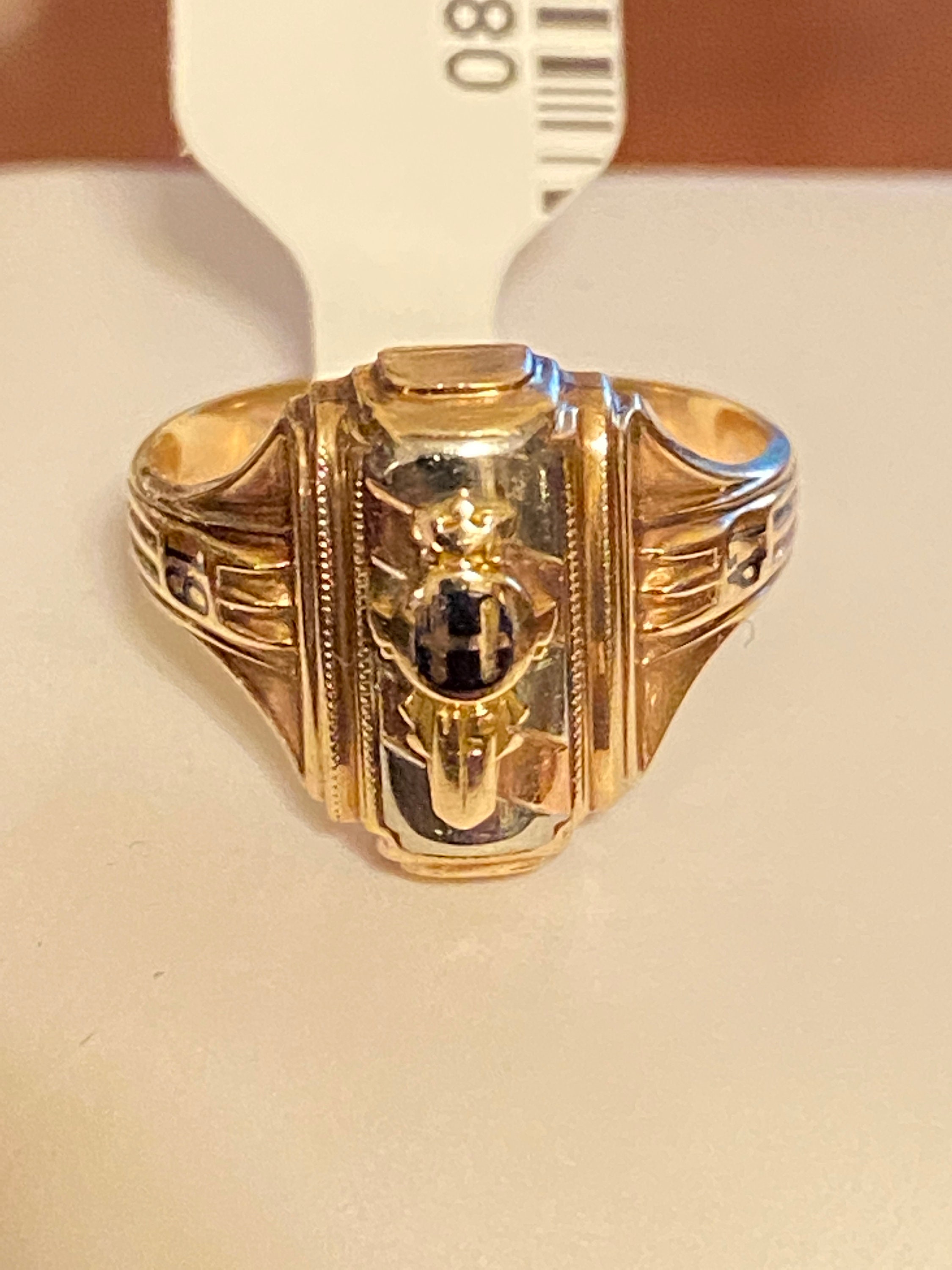 1979 High School Class Ring Keystone Valadium Football Ring Leopar ...