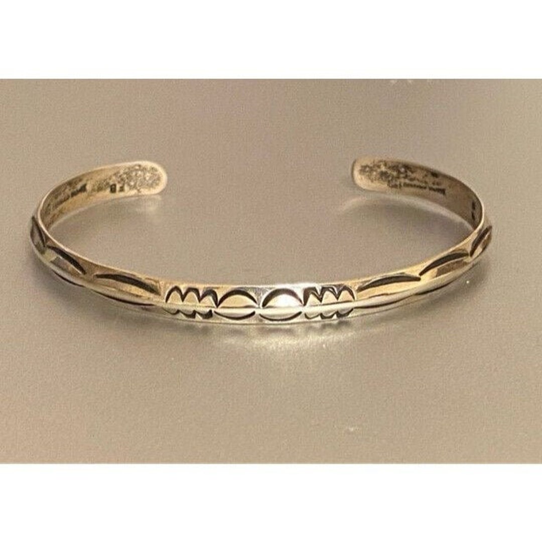 Vintage Sterling Silver Frances Begay Cuff Bracelet - Etsy