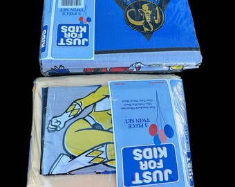 Vintage 1994 'POWER RANGERS' Fitted Bed Sheet - Etsy