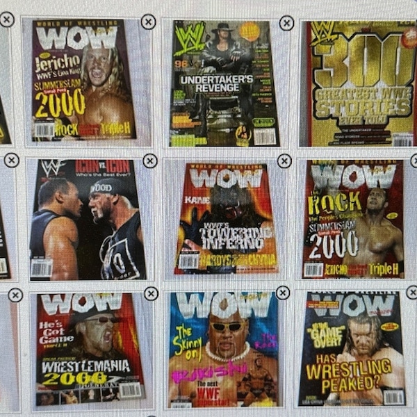 Wrestling Magazine - Etsy