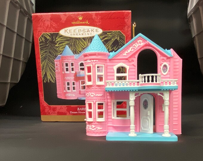 1999 Hallmark Pink Barbie Dream House Ornament New in Box - Etsy