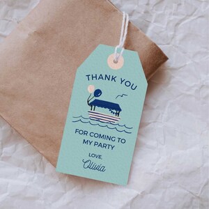 Duffy Boat Favor Tags Printable | Editable Sail Boat Thank You Tags ...