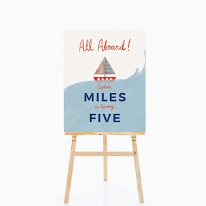 Editable Nautical Welcome Sign Printable, Nautical Birthday Sign ...