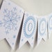 Winter Wonderland Pennant Banners Printable DIY Snow Queen - Etsy