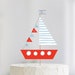Editable Nautical Cake Topper Printable, Boat Cake Decor, Nautical ...