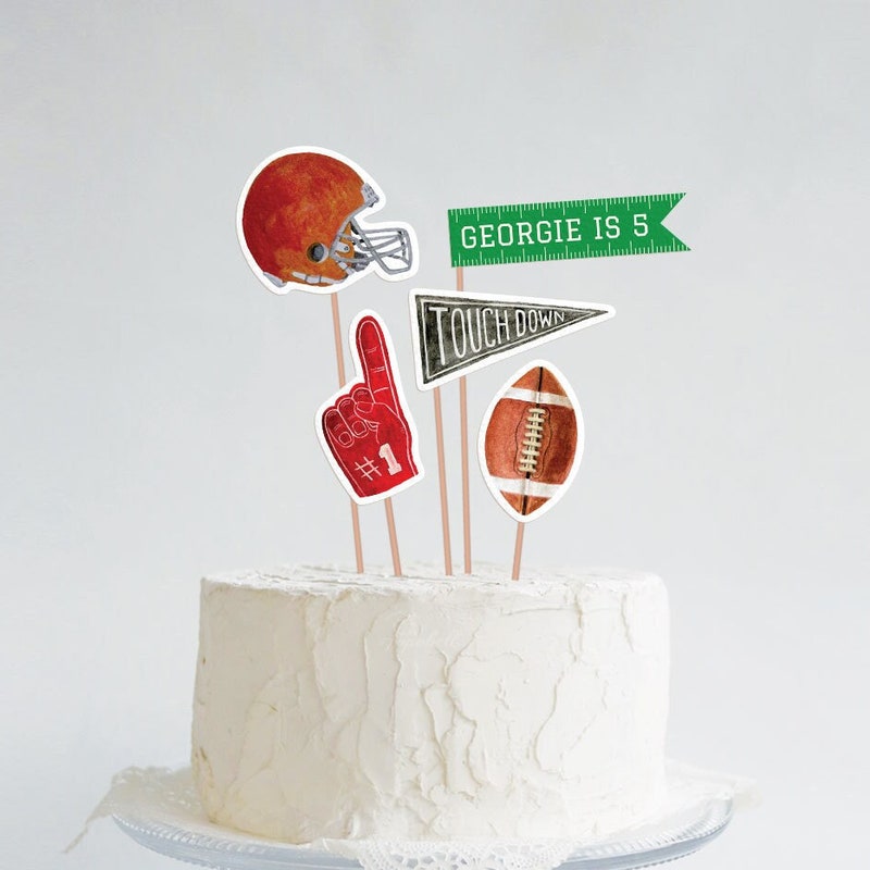 Football Cake Toppers - Etsy