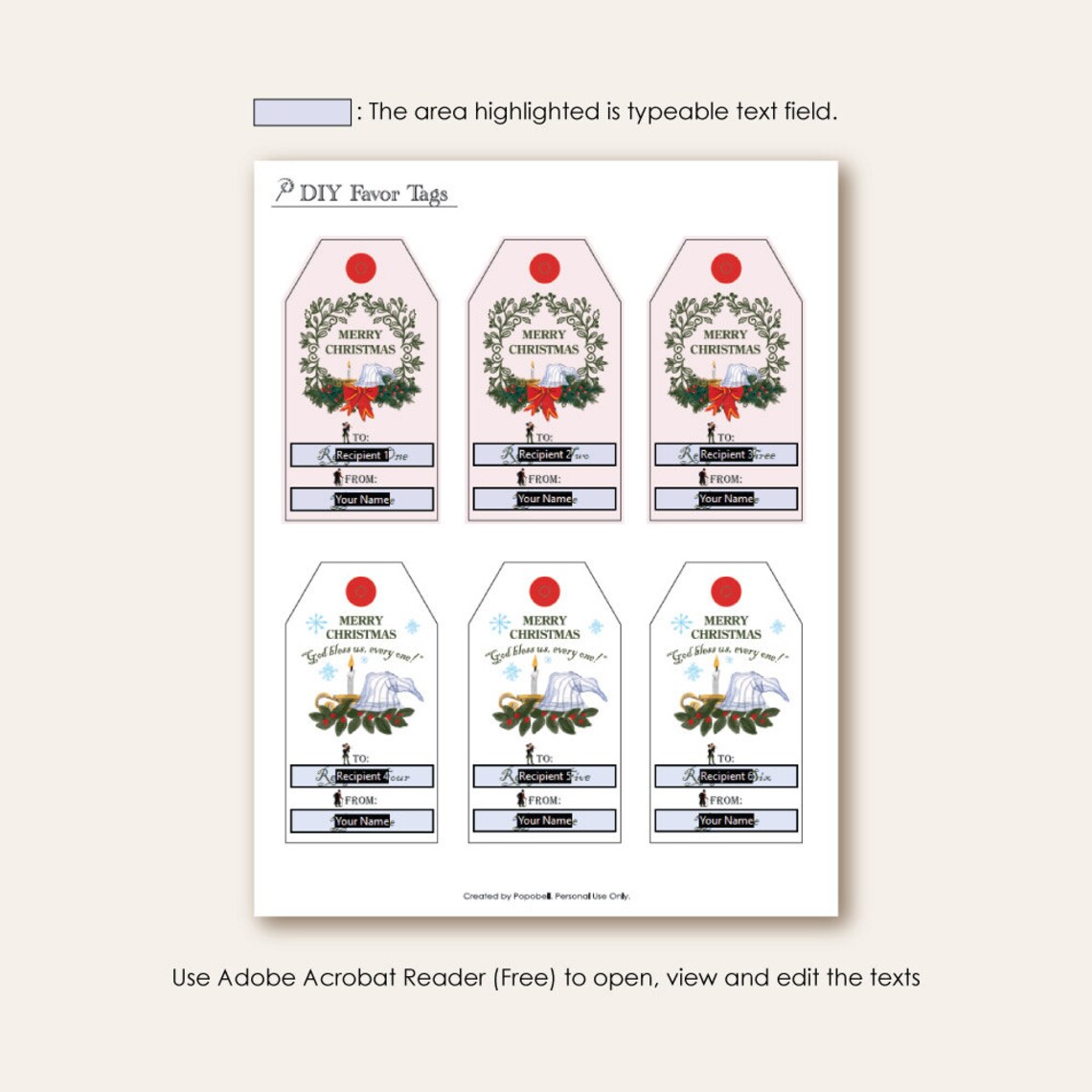 A Christmas Carol Gift Tags Printable DIY Charles Dickens - Etsy