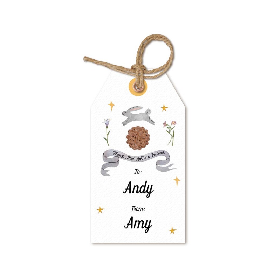 Mid Autumn Festival Gift Tags Printable | DIY Mooncake Label Tags ...