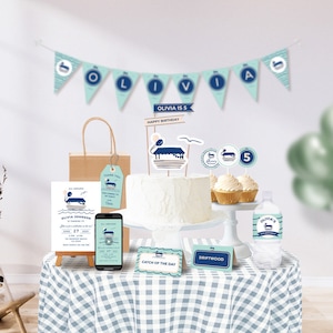 Duffy Boat Party Kit • Editable Boat Birthday Printable Set Custom ...