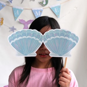 Mermaid Photobooth Props Printable | Girl Mermaid Princess Birthday ...