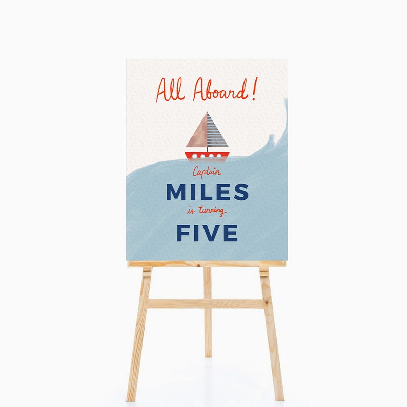 Editable Nautical Welcome Sign Printable Nautical Birthday - Etsy