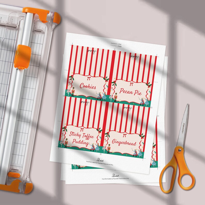 The Nutcracker Food Tent Label Printable | DIY the Nutcracker Christmas ...