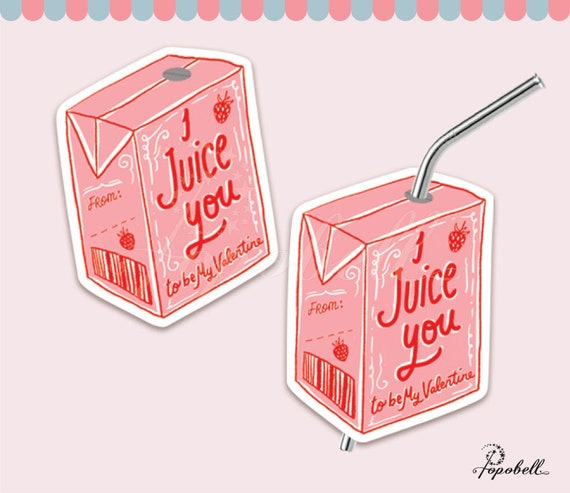 Juice Box Valentine's Day Card Printable | Kindergarten Preschool I ...