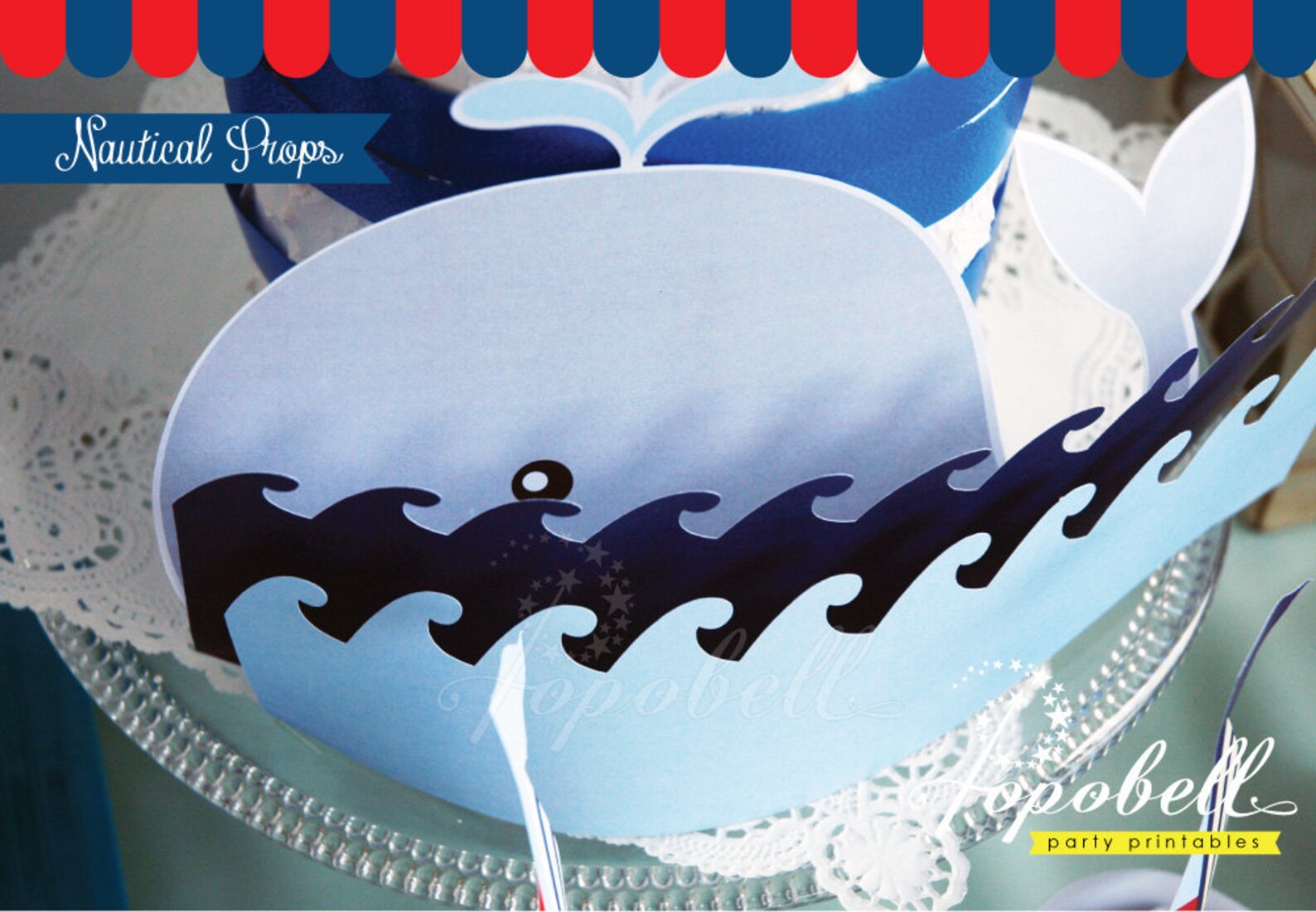 Nautical Props Printable | DIY Nautical Birthday Party Decor | Navy ...