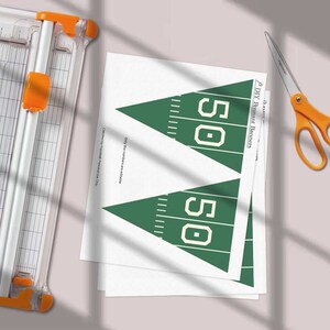 Editable Football Banner Printable Football Sign DIY Football Bunting ...