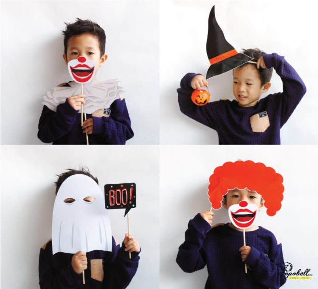 Halloween Photobooth Props Printable | DIY Spooky Cute Photo Props ...