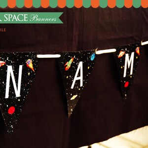 Outer Space Banners Printable Astronaut Birthday Boy - Etsy