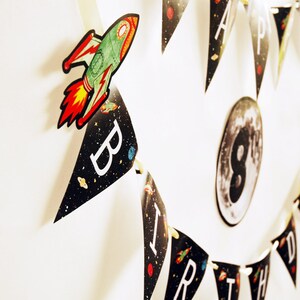 Outer Space Banners Printable | Astronaut Birthday | Boy Galaxy Space ...