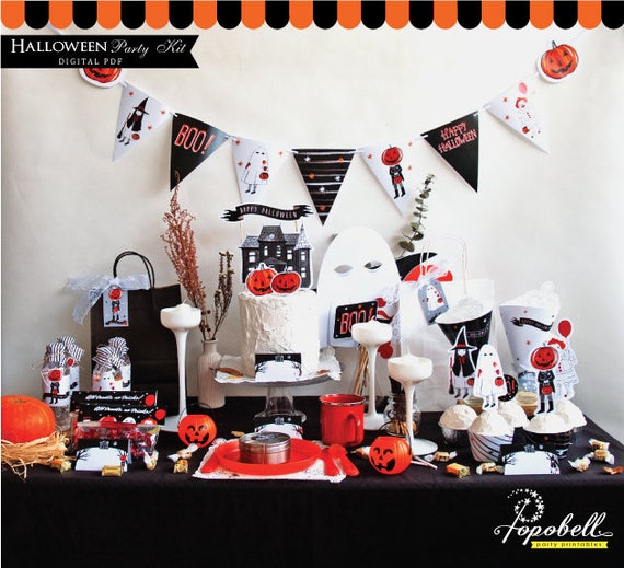 Halloween Party Kit Digital Printable. Halloween Printable. | Etsy