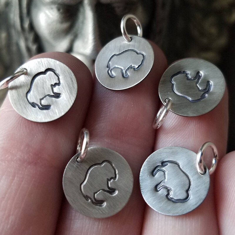 Bison Charm - Etsy
