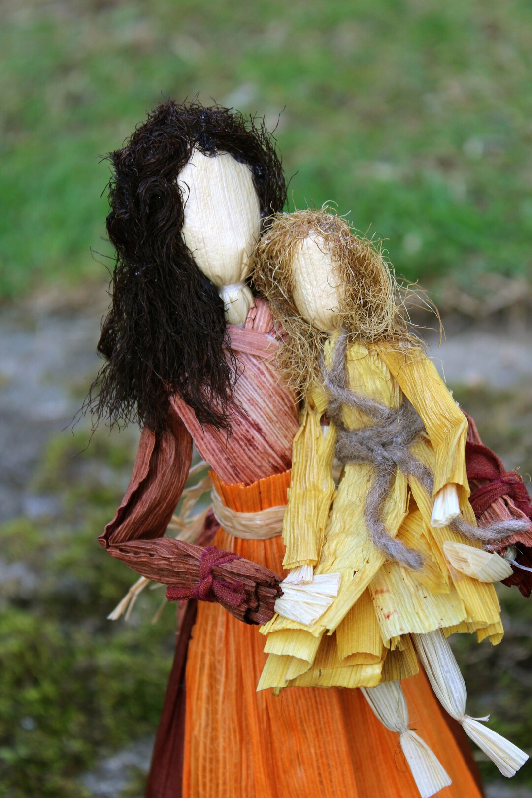 Mother & Daughter Corn Husk Doll - Etsy