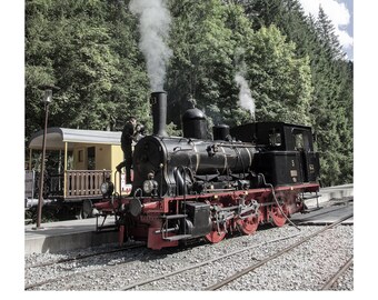 Norfolk and Western J 611, Locomotive, Steam Engine, Roanoke Print ...
