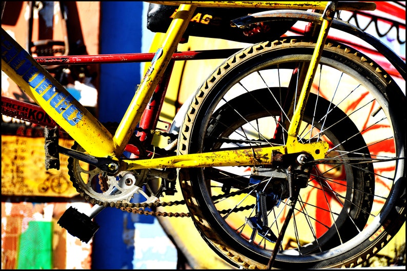 Color Photography Colorful Bikes Detail Mexico Printable | Etsy